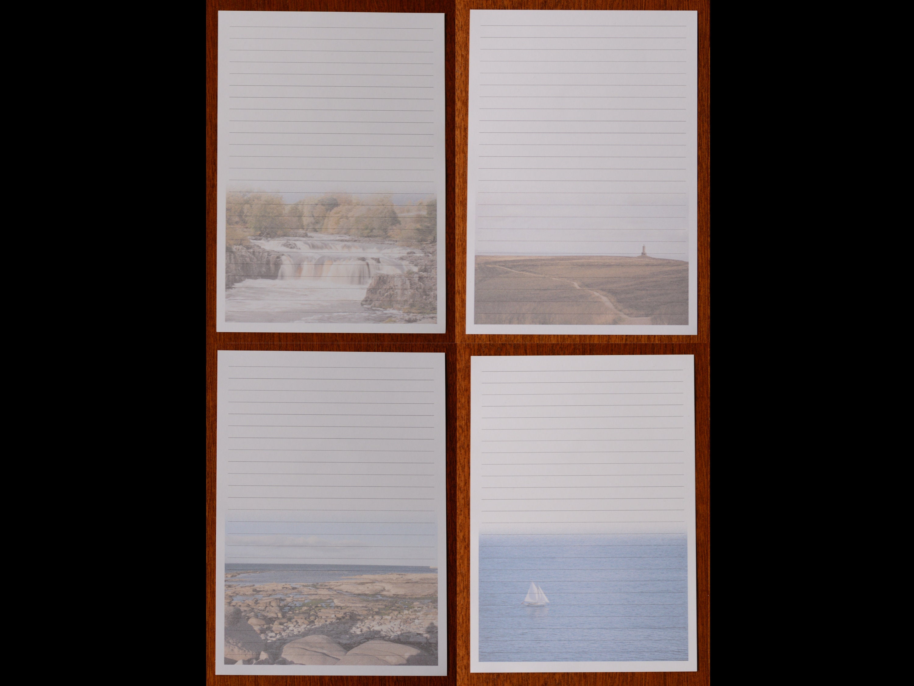 A5 Scenery Photo Writing Paper Lined/Plain Letter Set and | Etsy