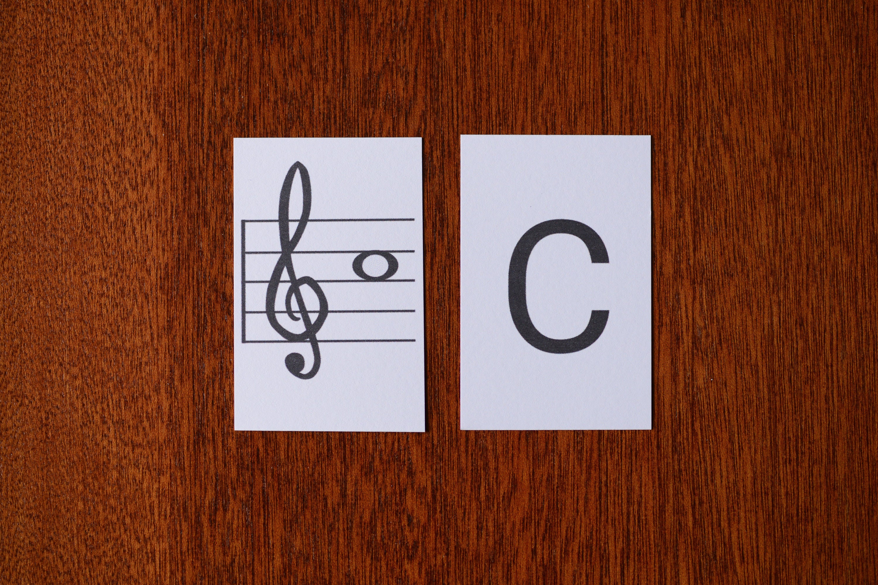 16-48pcs Music Teaching Flash Cards Treble Bass Clef Naming Note ...