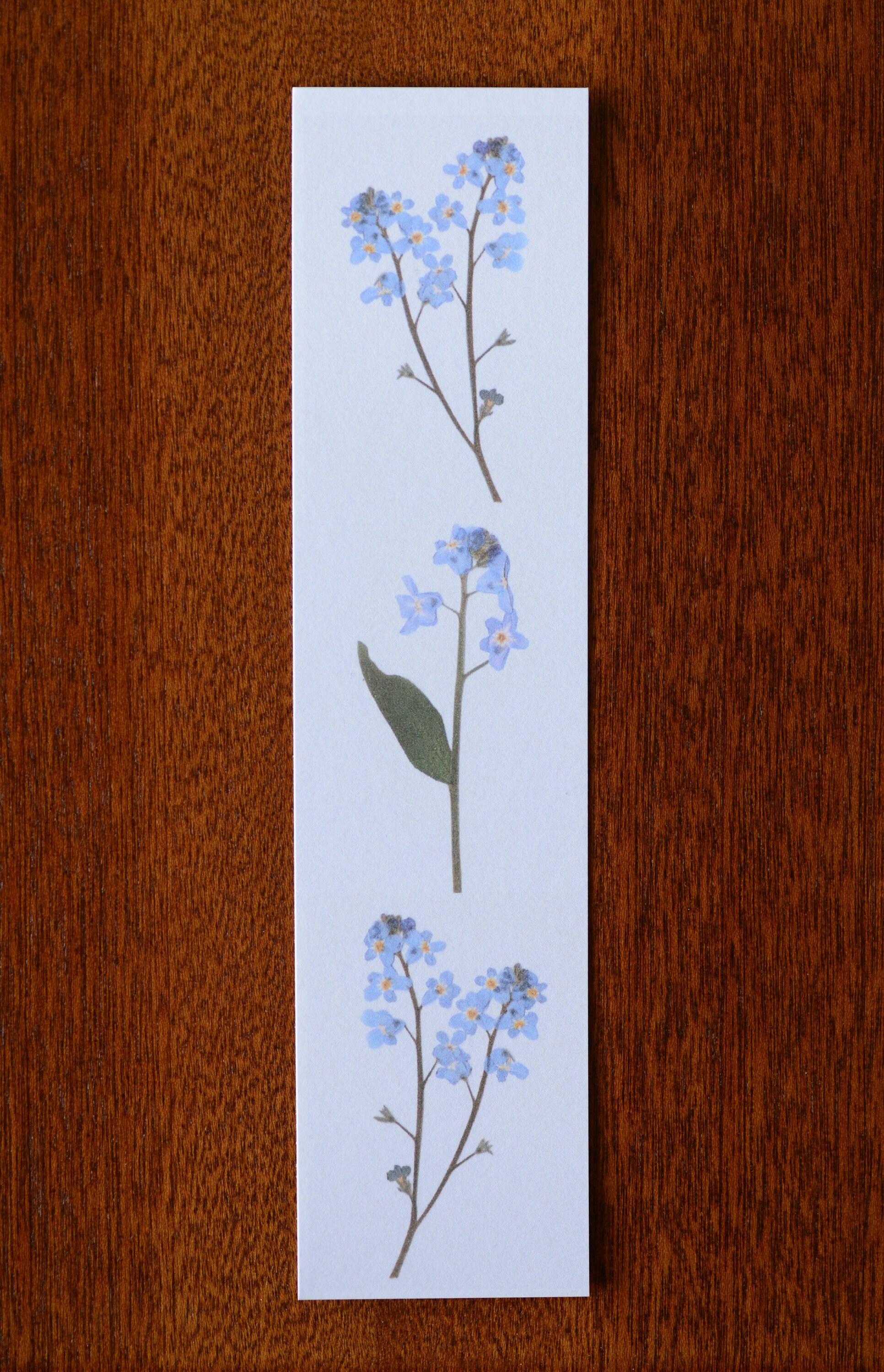 2/3/4x Bookmarks Forget Me Not Flower Print Picture Nature - Etsy
