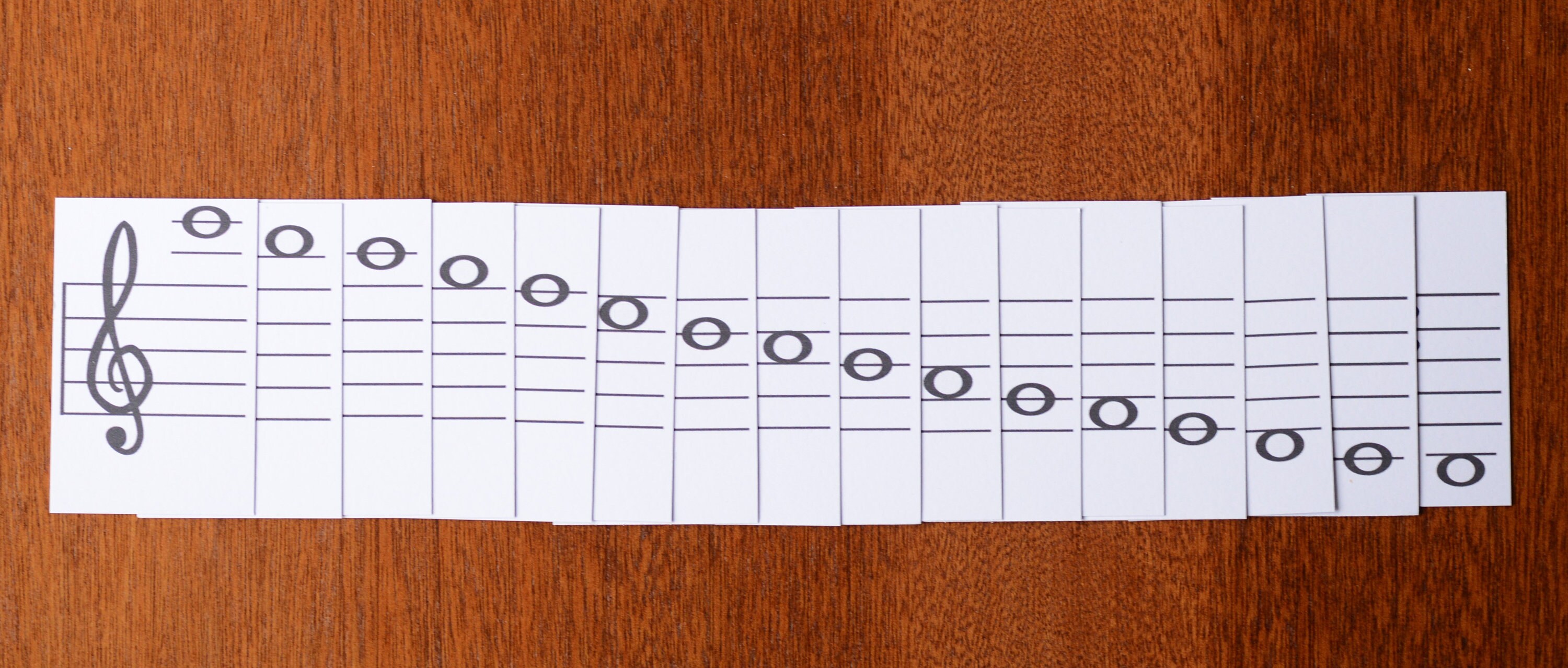 16-48pcs Music Teaching Flash Cards Treble Bass Clef Naming Note ...