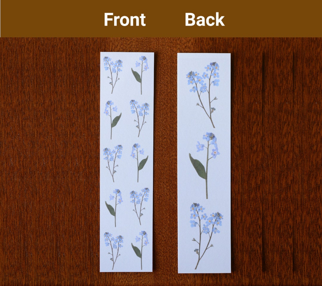 2/3/4x Bookmarks Forget Me Not Flower Print Picture Nature - Etsy