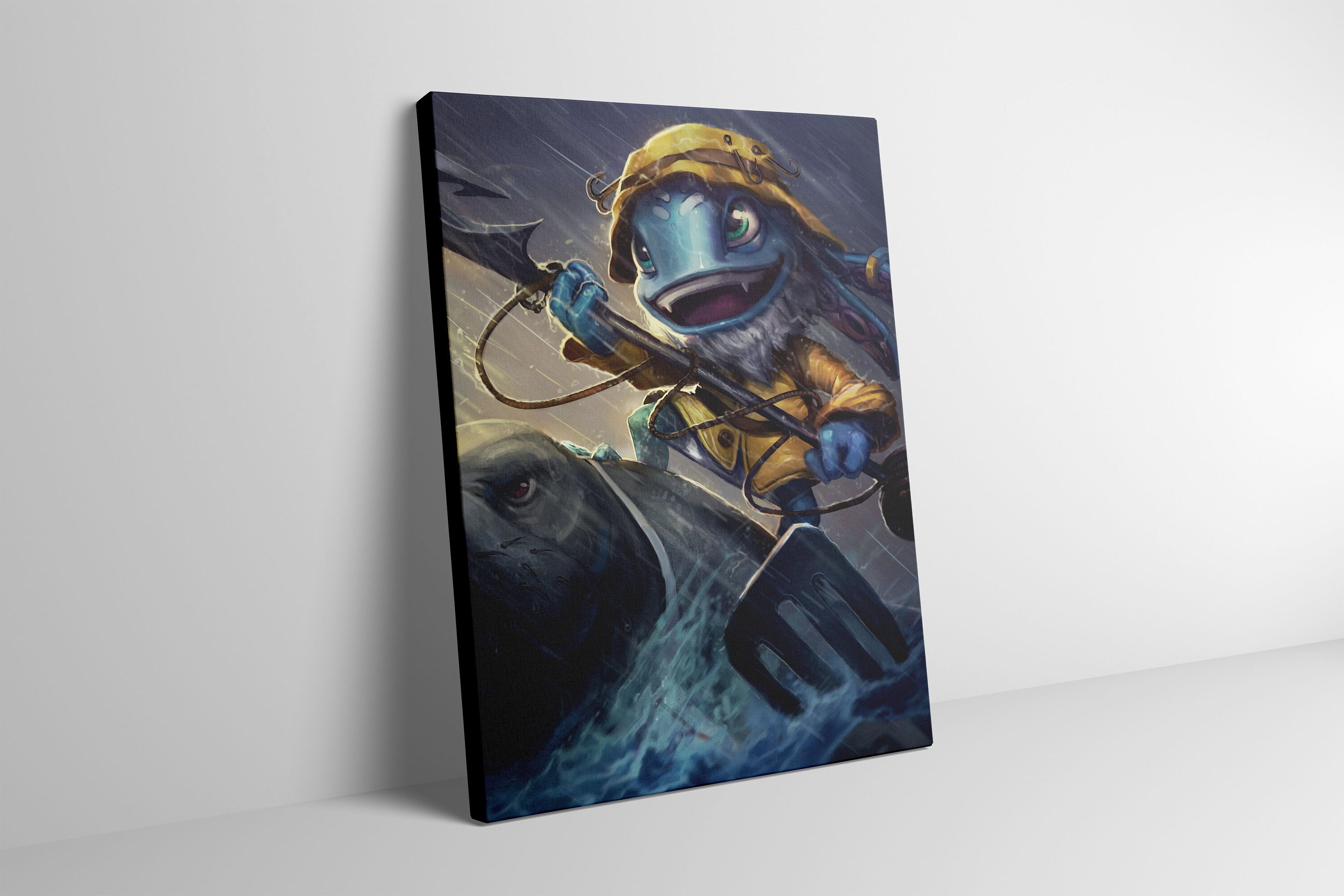 Fizz Lol Canvas Wall Art ALL SKINS Lol Fizz Poster Lol Fizz Print Fizz ...