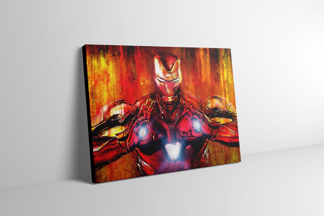 Iron Man Canvas Print Iron Man Wall Art Iron Man Poster - Etsy
