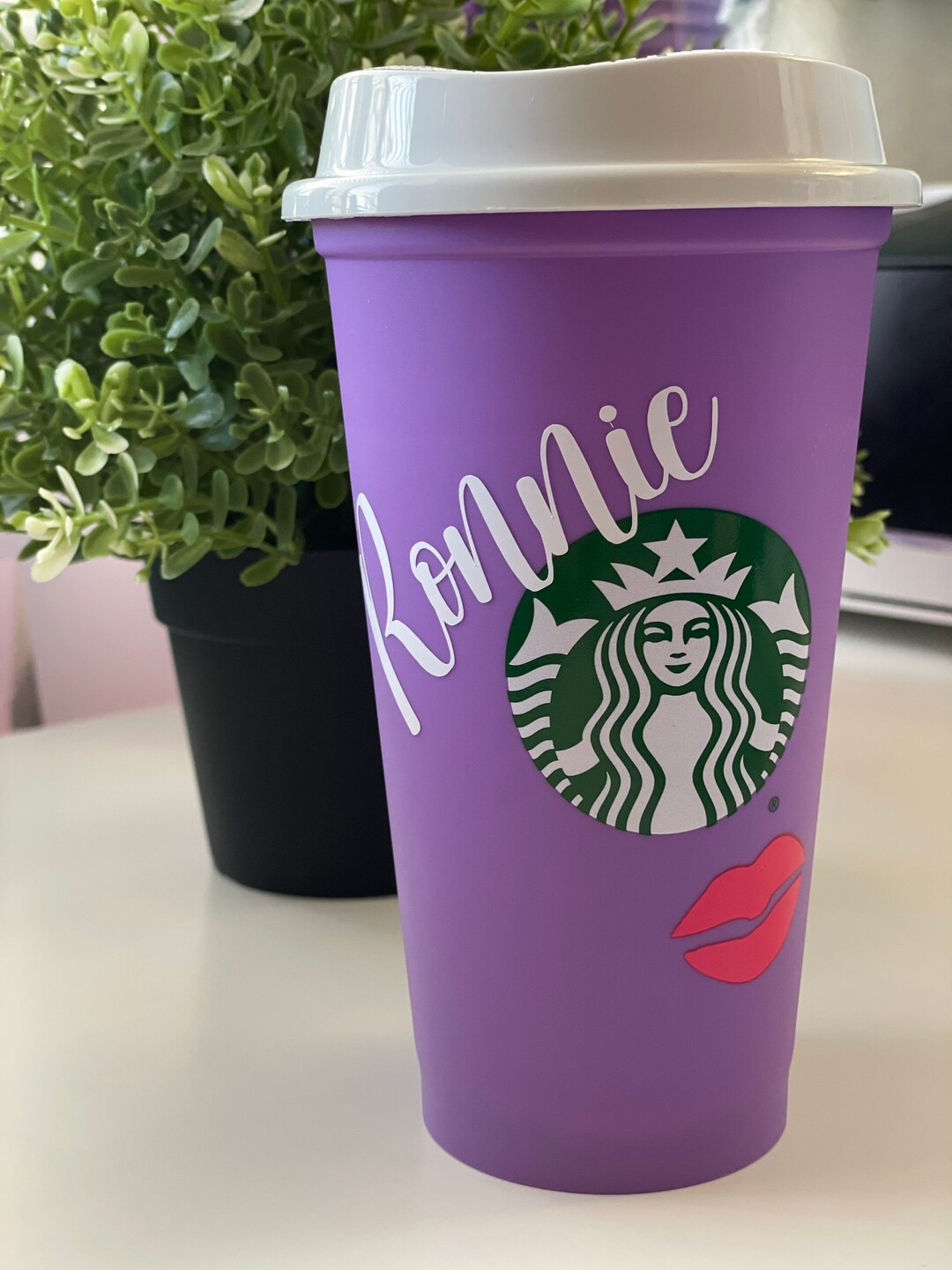 Purple Hot Starbucks Cup | Lilac Starbucks Hot Reusable Cup | Custom ...