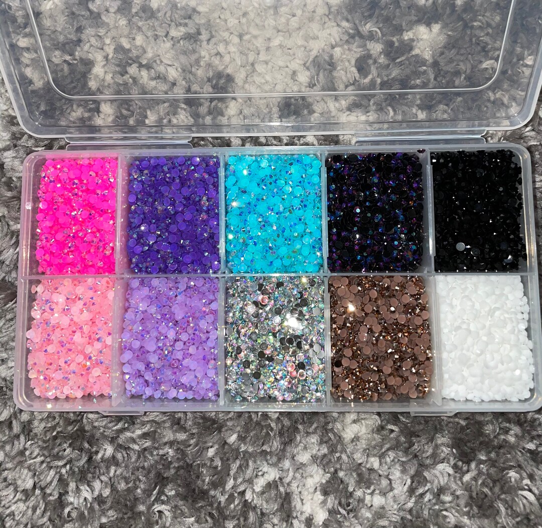 Rhinestone Kits Starter Kits Non Hot Fix Jelly AB Rhinestones Starter ...