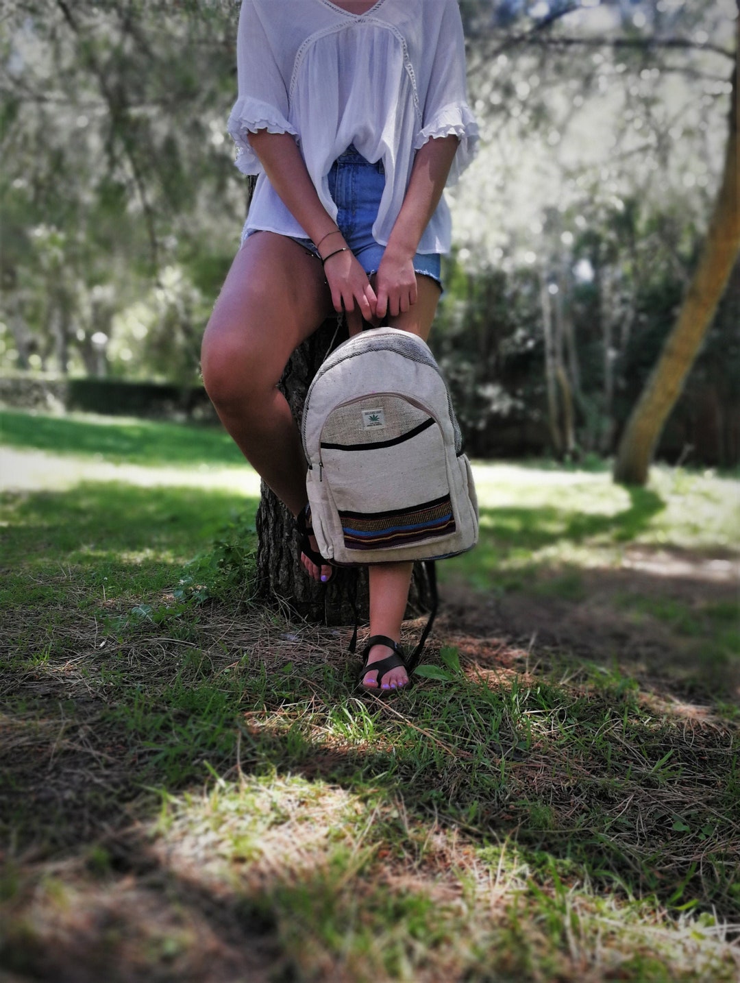 Cane Backpack Fabric Backpack Canamo Fiber Women's - Etsy