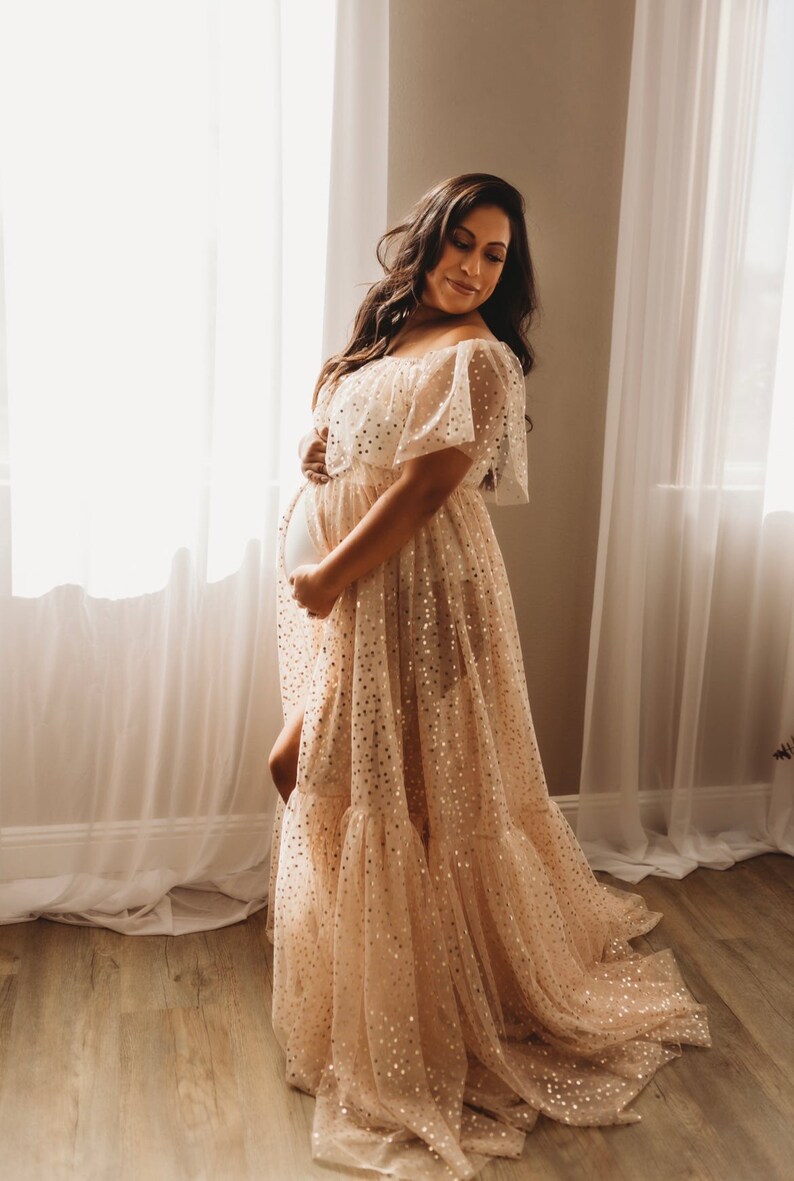 PREORDER Lila Boho Tulle Gown Maternity Gown Bohemian - Etsy
