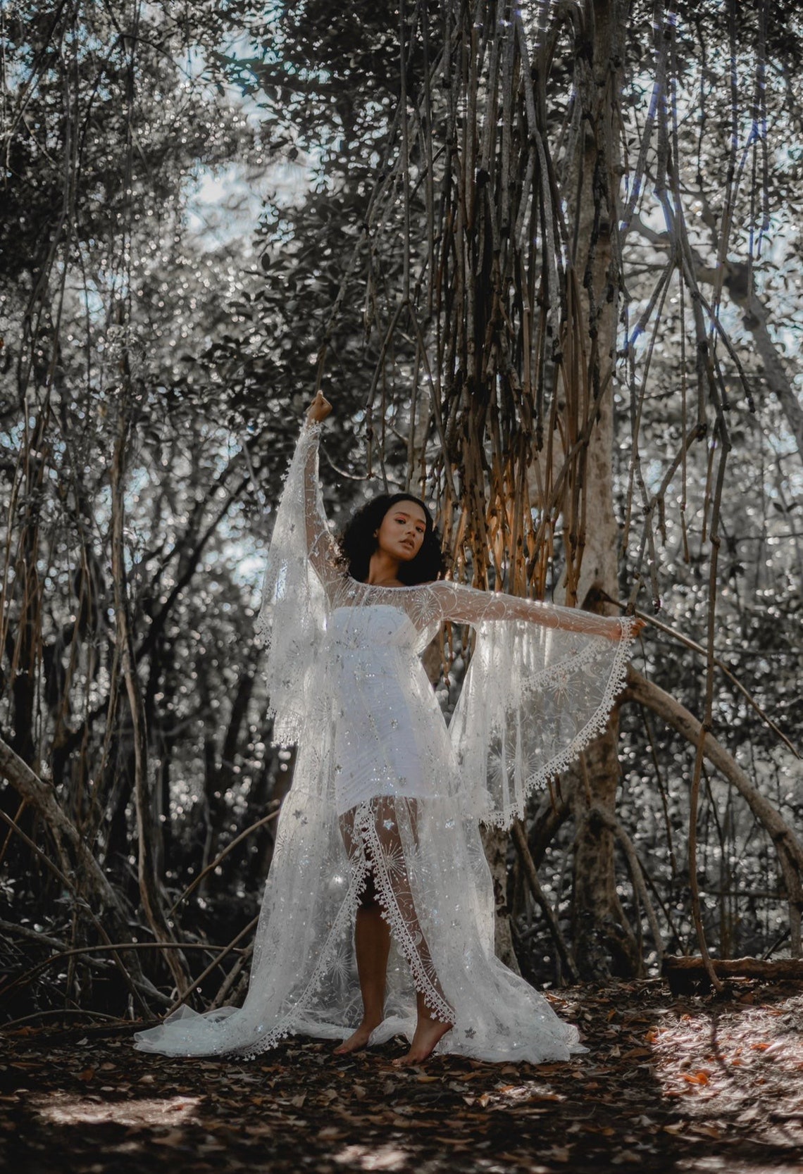 PREORDER Celeste Celestial Boho Dress Star Dress Tulle - Etsy