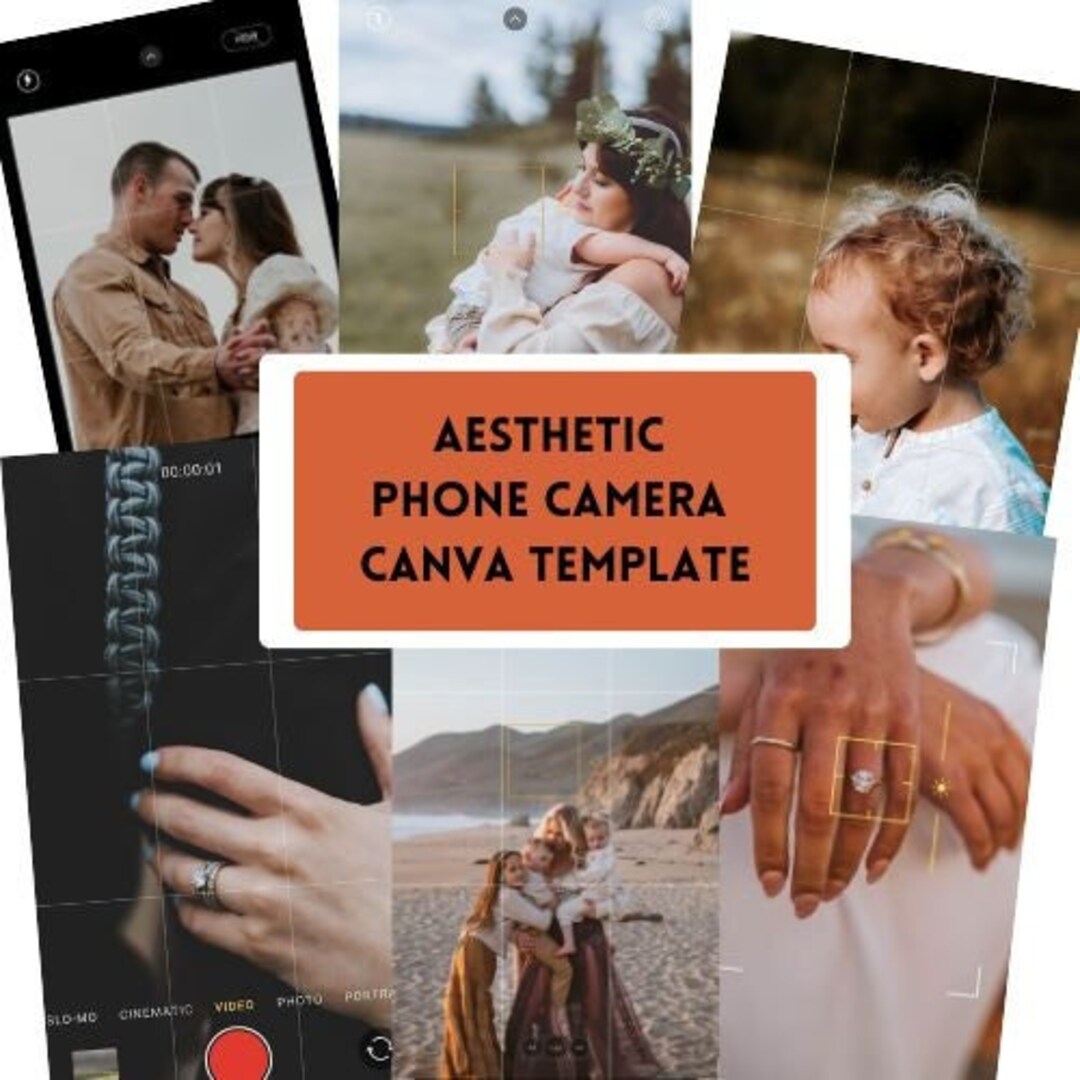 Aesthetic Phone Camera Social Media Template - Etsy