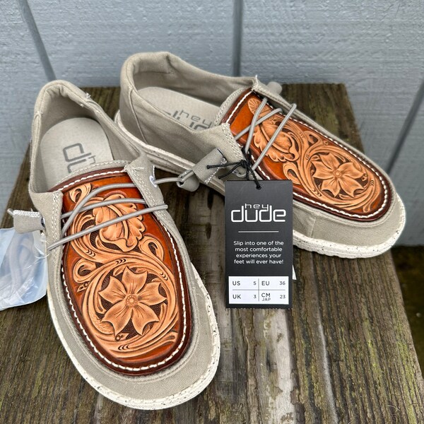 Leather Hey Dudes - Etsy