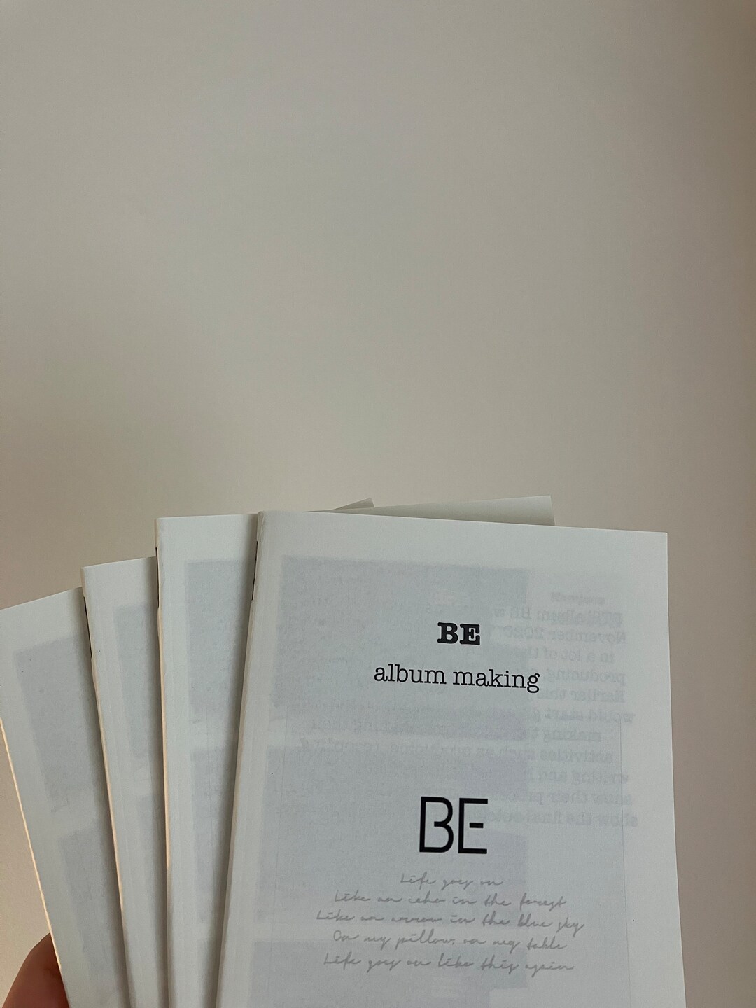 BTS BE Album Making Book - Etsy