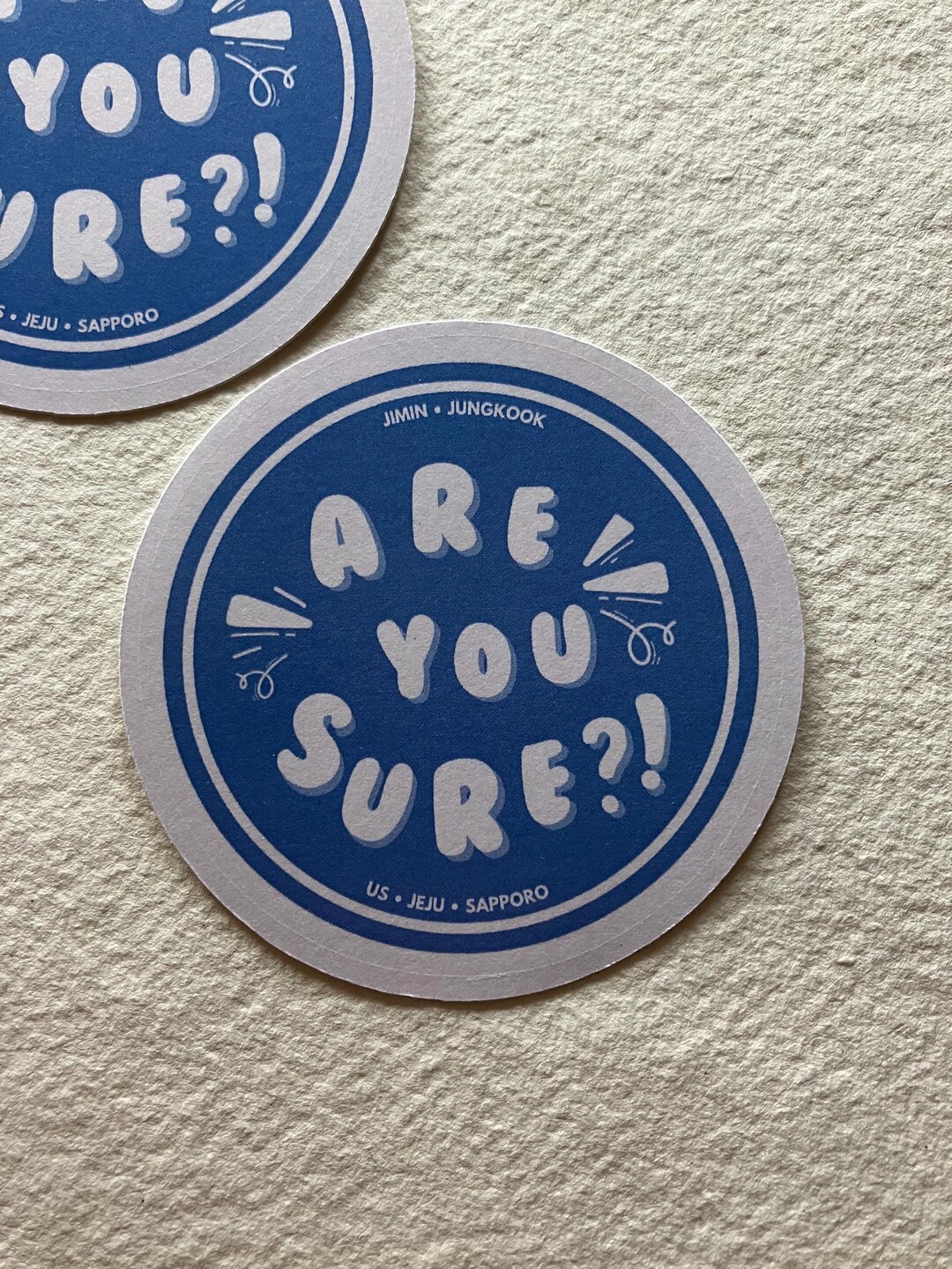 BTS Are You Sure?! Sticker - Etsy