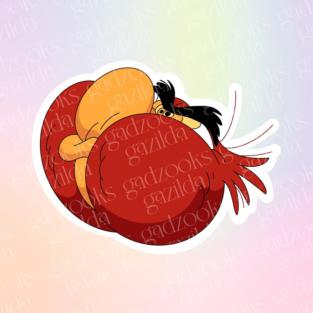 Aladdin Sticker, Iago Birdie Cracker, Hand-drawn Waterproof Vinyl ...
