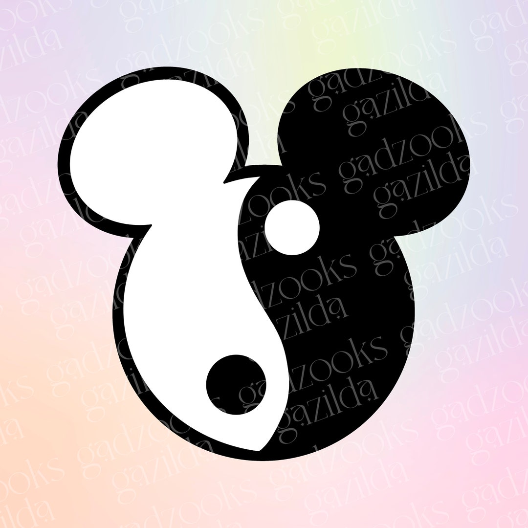 Magicland Sticker, Yin Yang Mouse, Hand-drawn, Waterproof, Unique ...