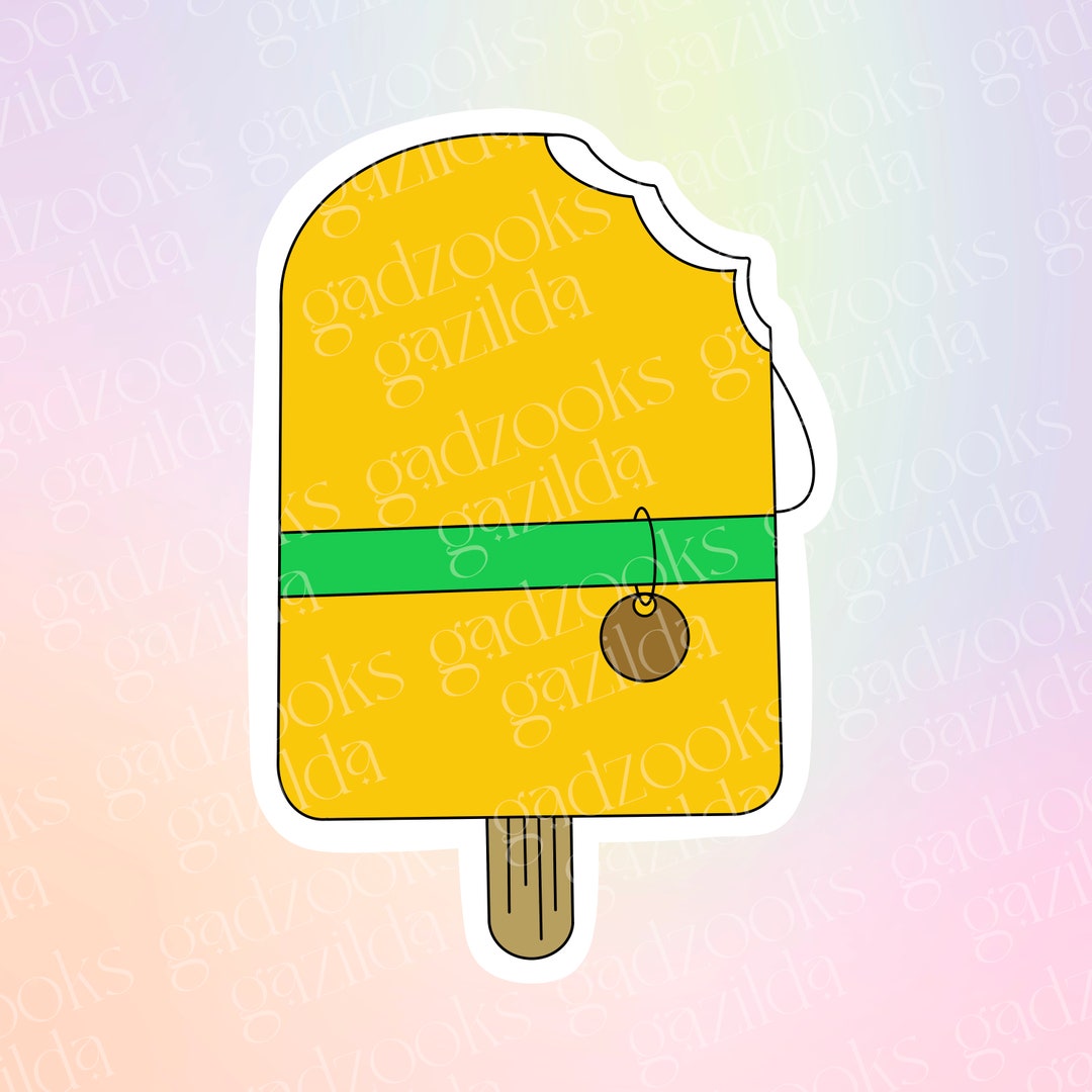 Magic Snacks Pluto Ice Pop Sticker, Waterproof Vinyl Sticker, Portable ...