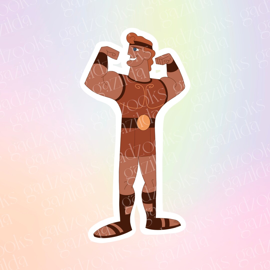 Hercules Sticker, Herc Hero Action Figure Doll, Waterproof Vinyl ...