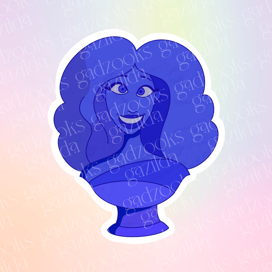 Hercules Muse Melpomene Grecian Bust Sticker, Waterproof Vinyl Sticker ...
