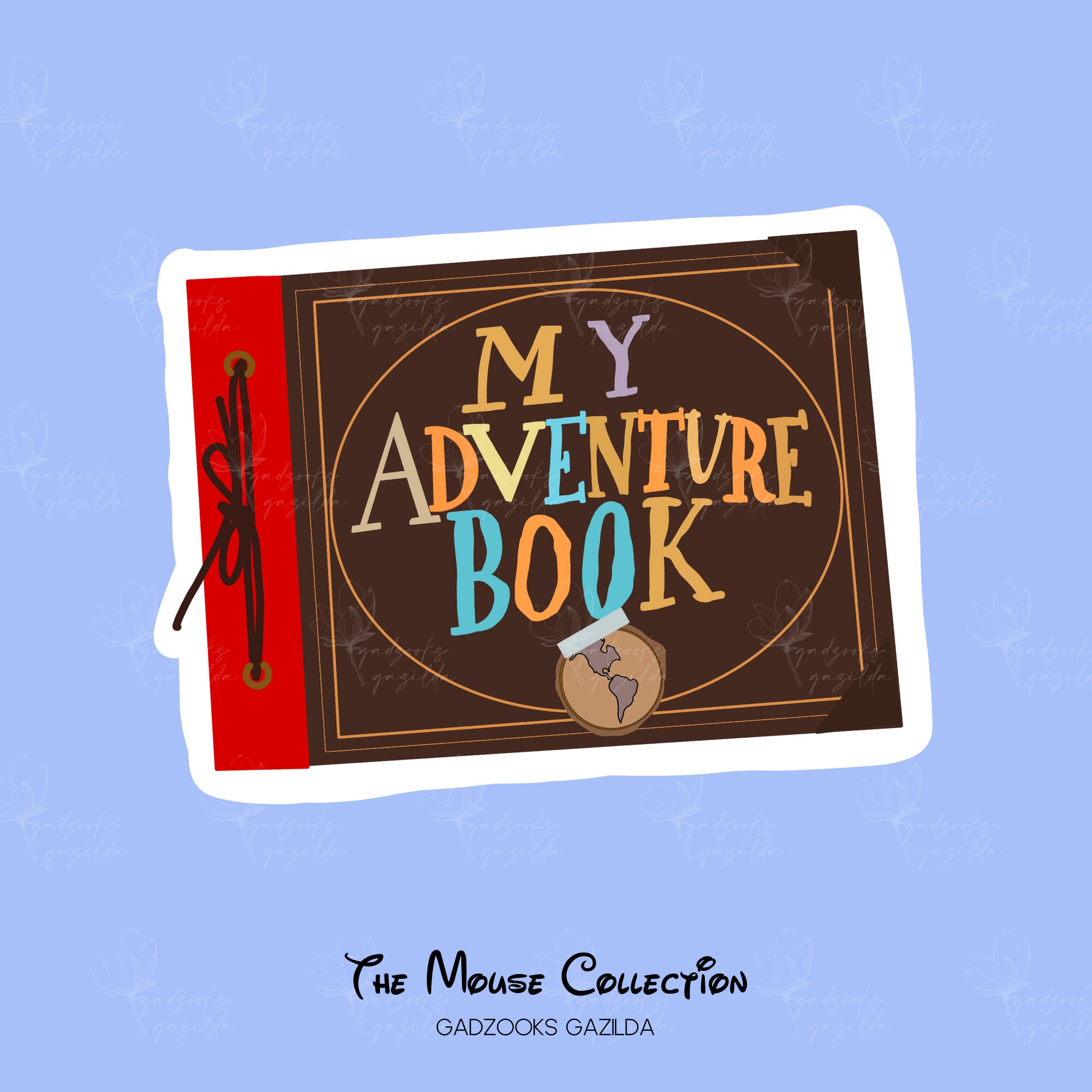 Adventure Book Sticker Up Adventure Book Up Sticker | Etsy