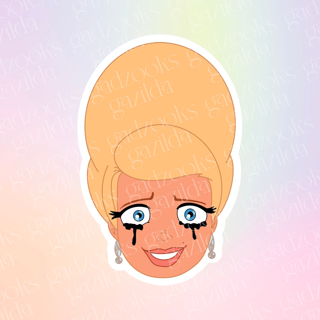 Princess & the Frog Sticker, Crying Queen Charlotte, Waterproof Vinyl ...