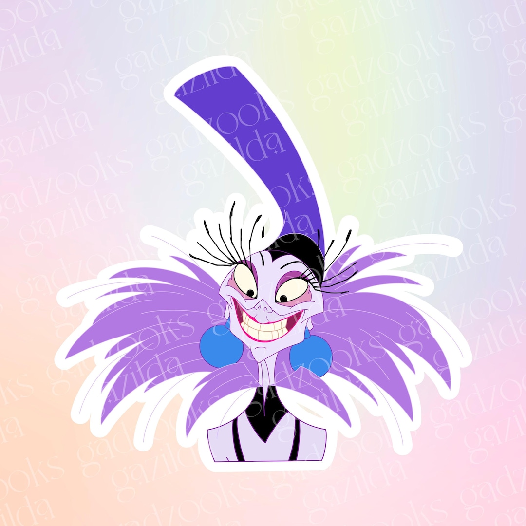 Emperor's New Groove Sticker, Yzma the Emperor, Hand-drawn Waterproof ...