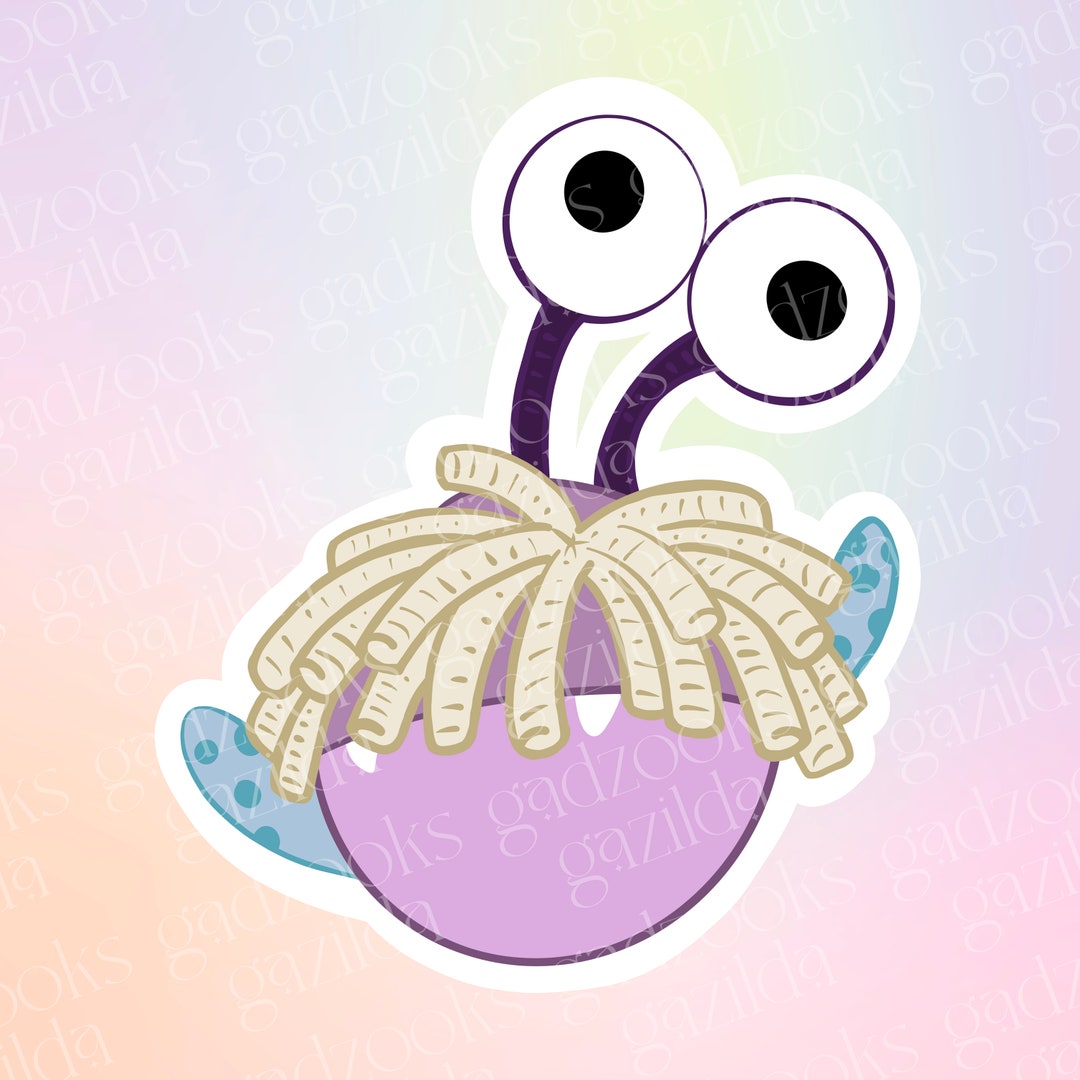 Cartoon Sticker, Pixar Monsters Inc, Boo Monster Puff Ball, Stocking ...