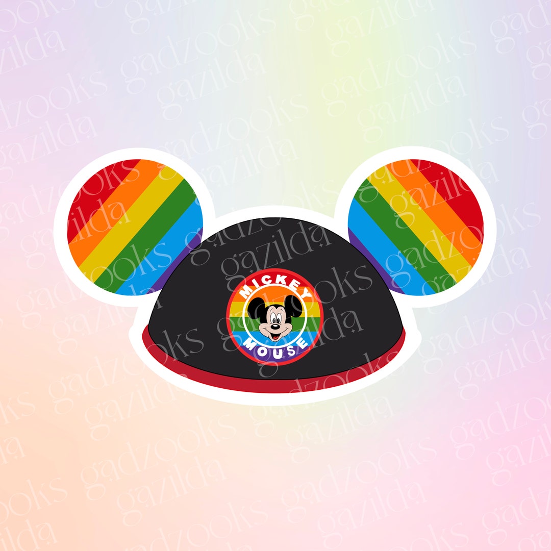 Magic Pride Sticker, LGBTQIA+ Rainbow Hat, Hand-drawn, Waterproof ...