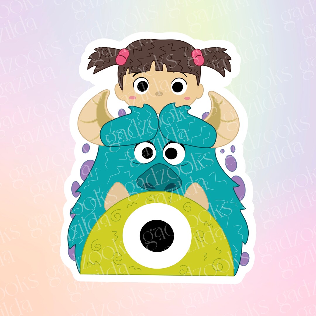 Magic Movies Disney Sticker, Monsters Inc, Boo Mike Sully, Stocking ...