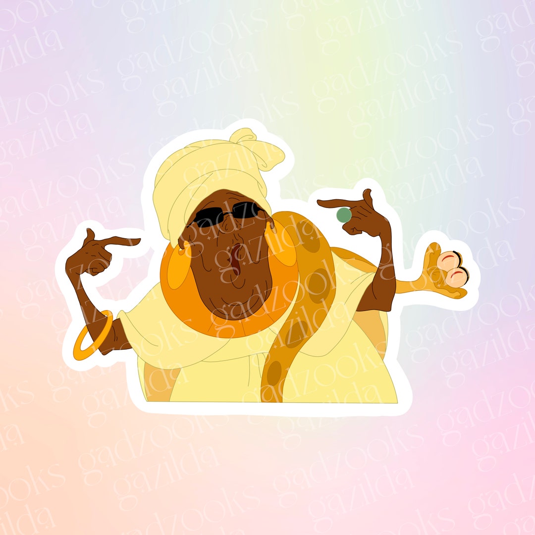 Disney Movie, Princess & the Frog Sticker, Mama Odie Swamp Witch, Hand ...