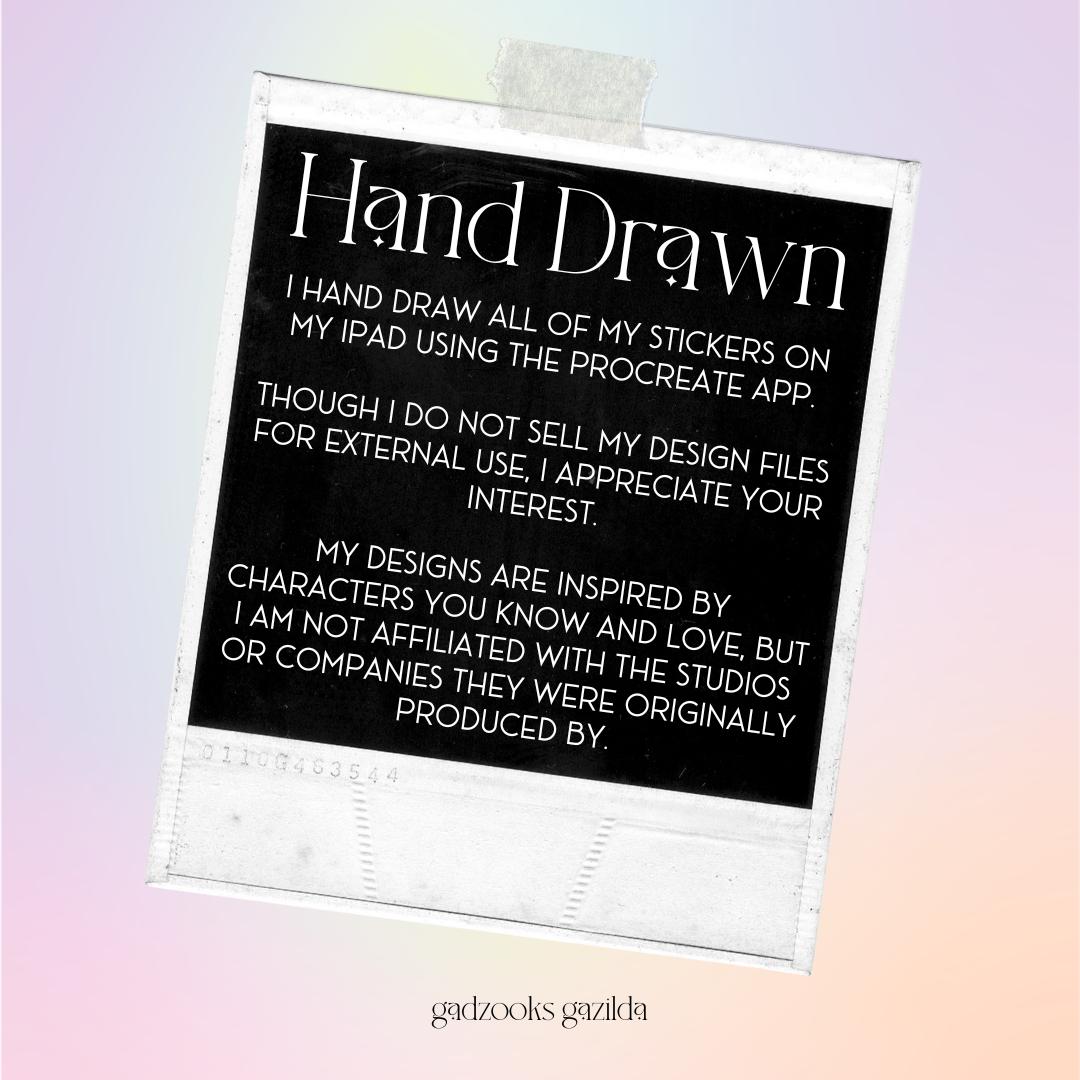 Winnie the Pooh Sticker, Eeyore Donkey Bow Tail, Hand-drawn Waterproof ...