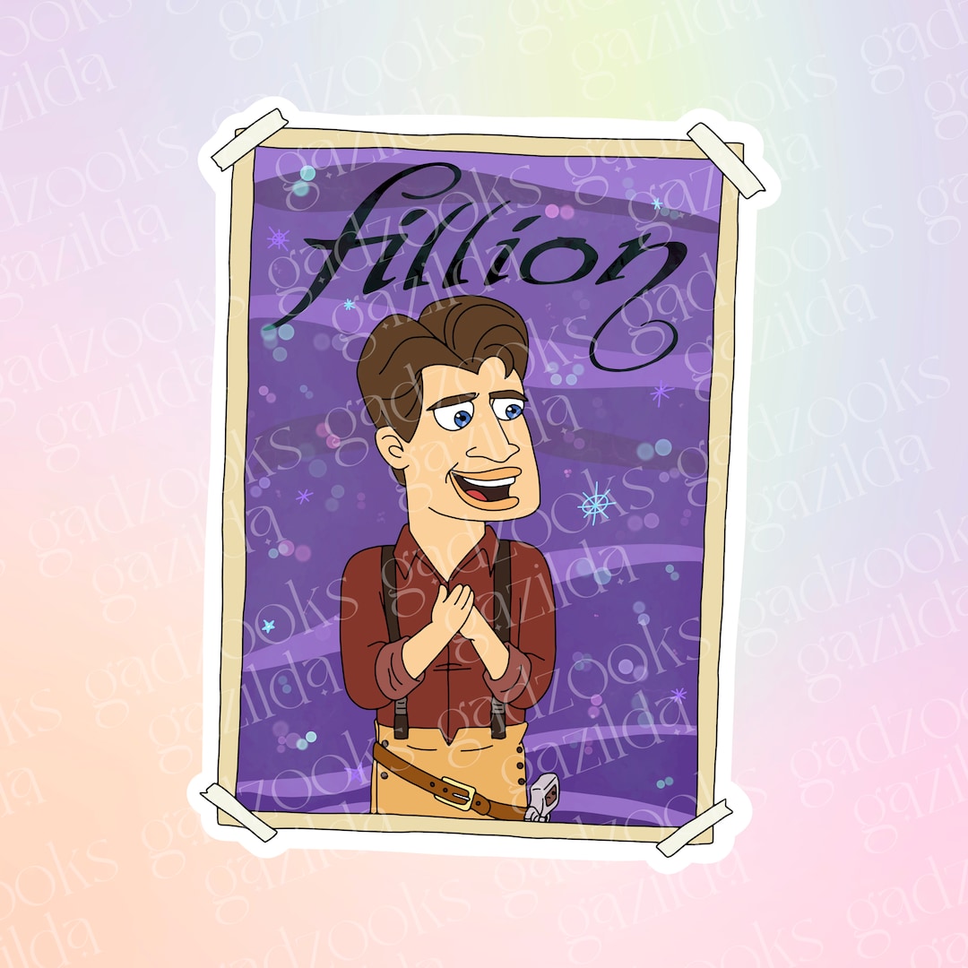 Puberty Sticker, Missy Nathan Fillion Poster, Hand-drawn, Waterproof ...
