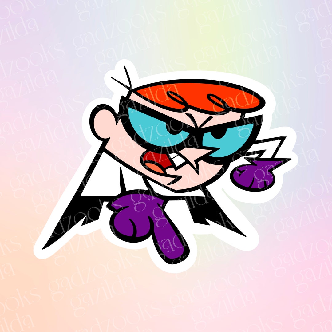 Dexters Laboratory Sticker, Dexter Kid Scientist, Waterproof Vinyl ...