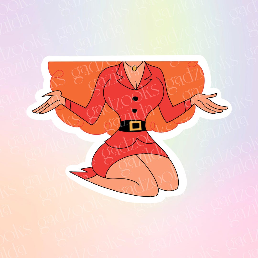 Powerpuff Girls Sticker, Miss Sara Bellum, Hand-drawn Waterproof Vinyl ...