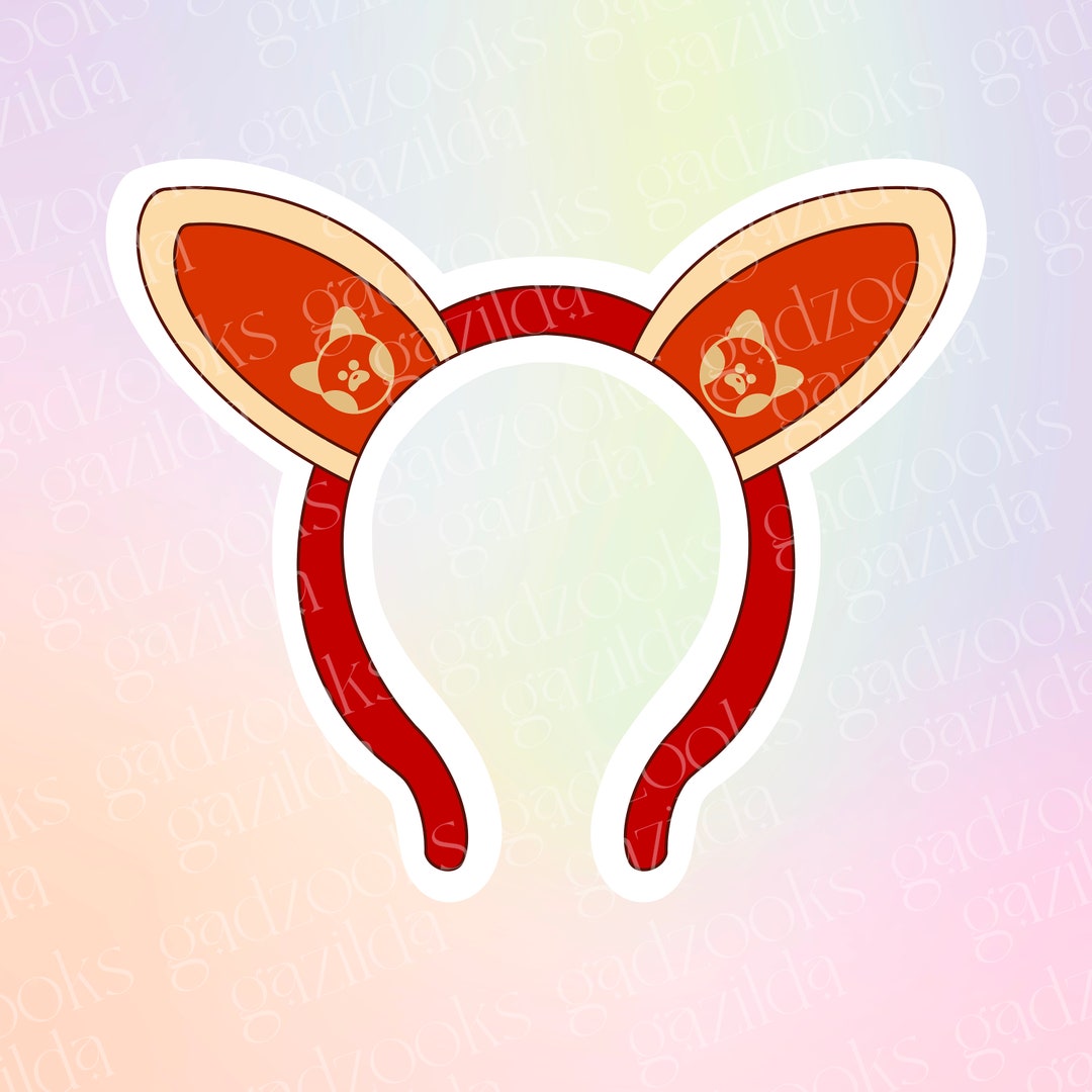 Pixar Movie, Turning Red Sticker, My Panda My Choice Headband, Hand ...