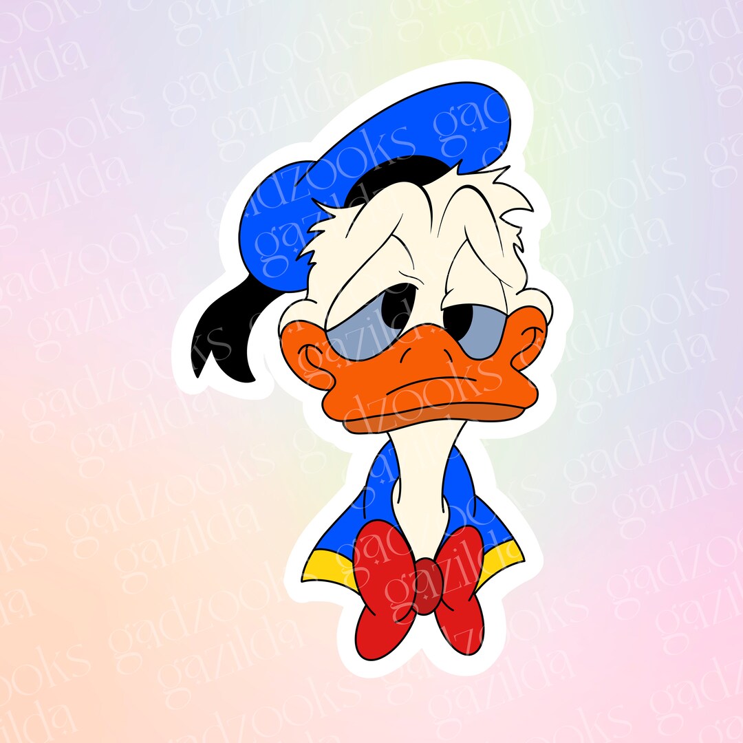 Cartoon Sticker, Disney Character Donald Love Drunk, Stocking Stuffer ...