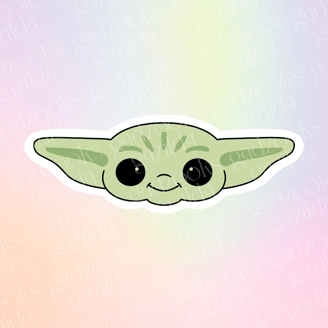Star Wars Sticker, Baby Yoda Grogu Emoji, Waterproof Vinyl Sticker ...