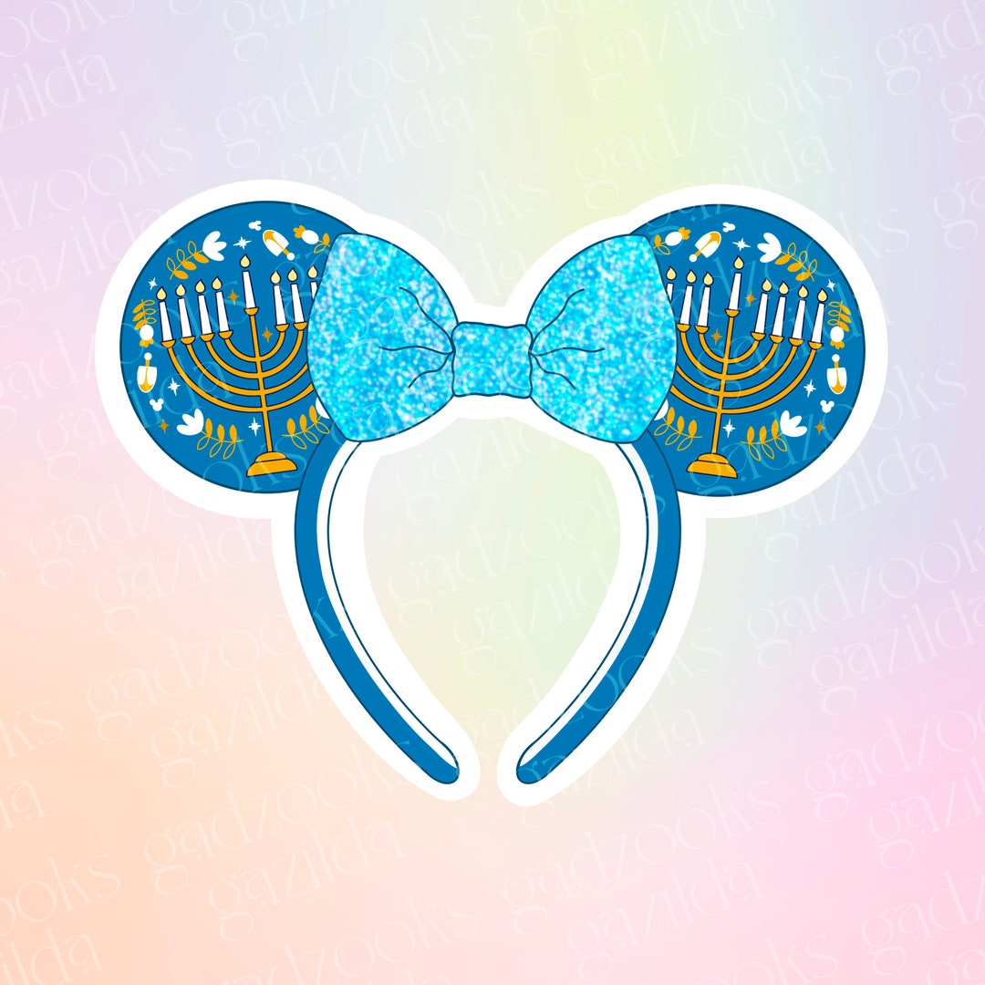 Magic Parks Holiday Disney Sticker, Hanukkah Mouse Headband, Stocking ...