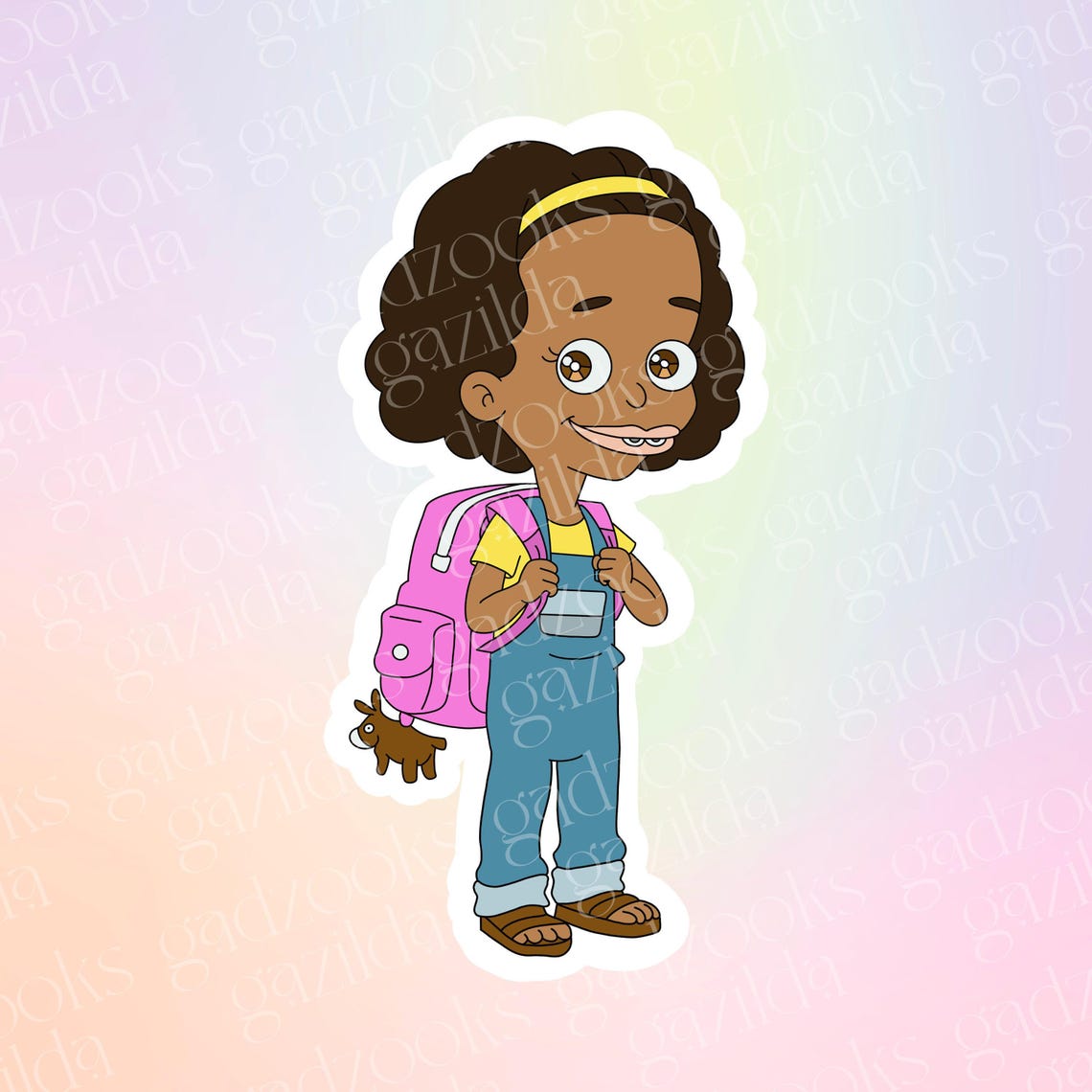 Big Mouth Sticker, Missy Foreman-greenwald, Hand-drawn Waterproof Vinyl ...