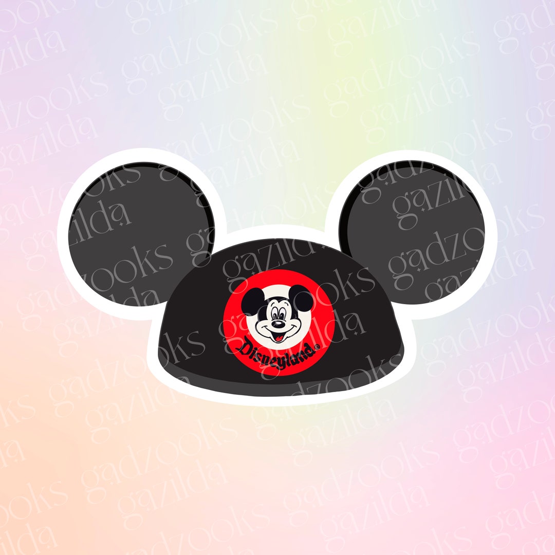 Parks Ears Sticker, Mouseketeer Cap, Hand-drawn, Waterproof, Unique ...