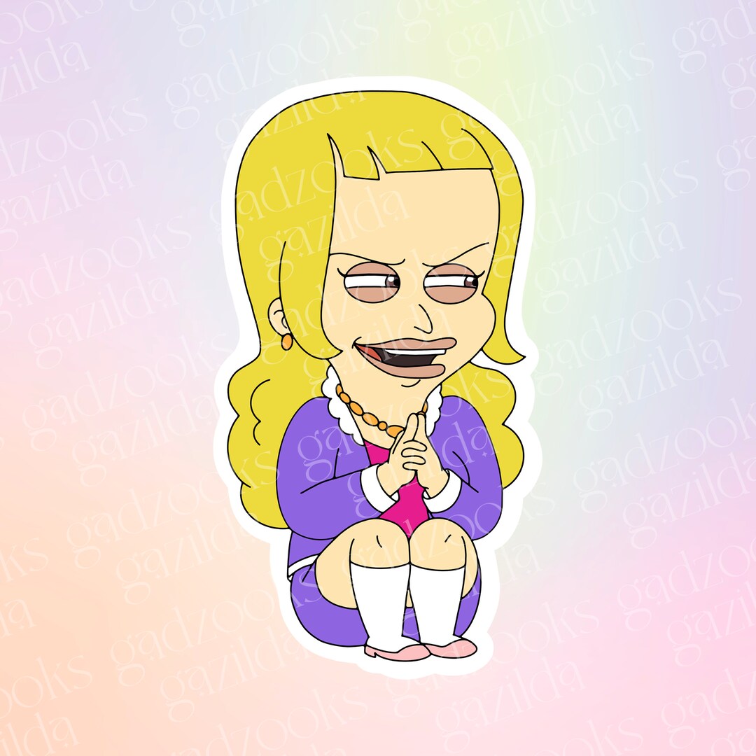 Puberty Sticker, Lola Evil, Hand-drawn, Waterproof, Unique, Nostalgic ...