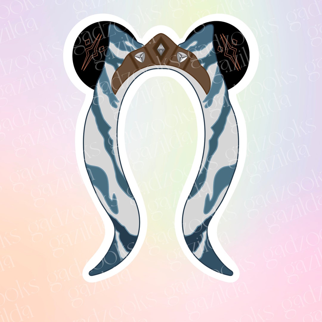 Star Wars Sticker, Headband Ahsoka Tano, Waterproof Vinyl Sticker ...