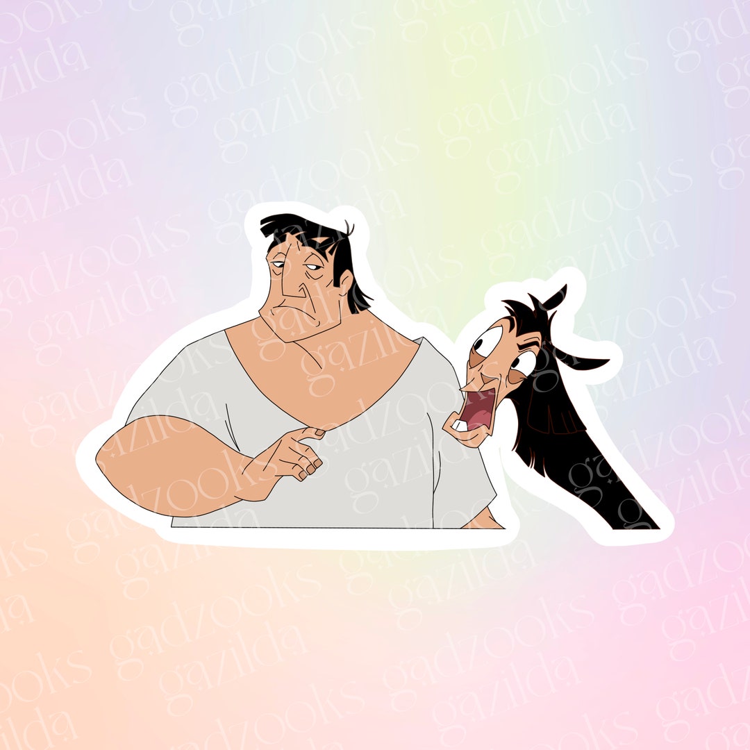 Emperor's New Groove Sticker, Eh Pacha Best Friend, Unique, Nostalgic ...