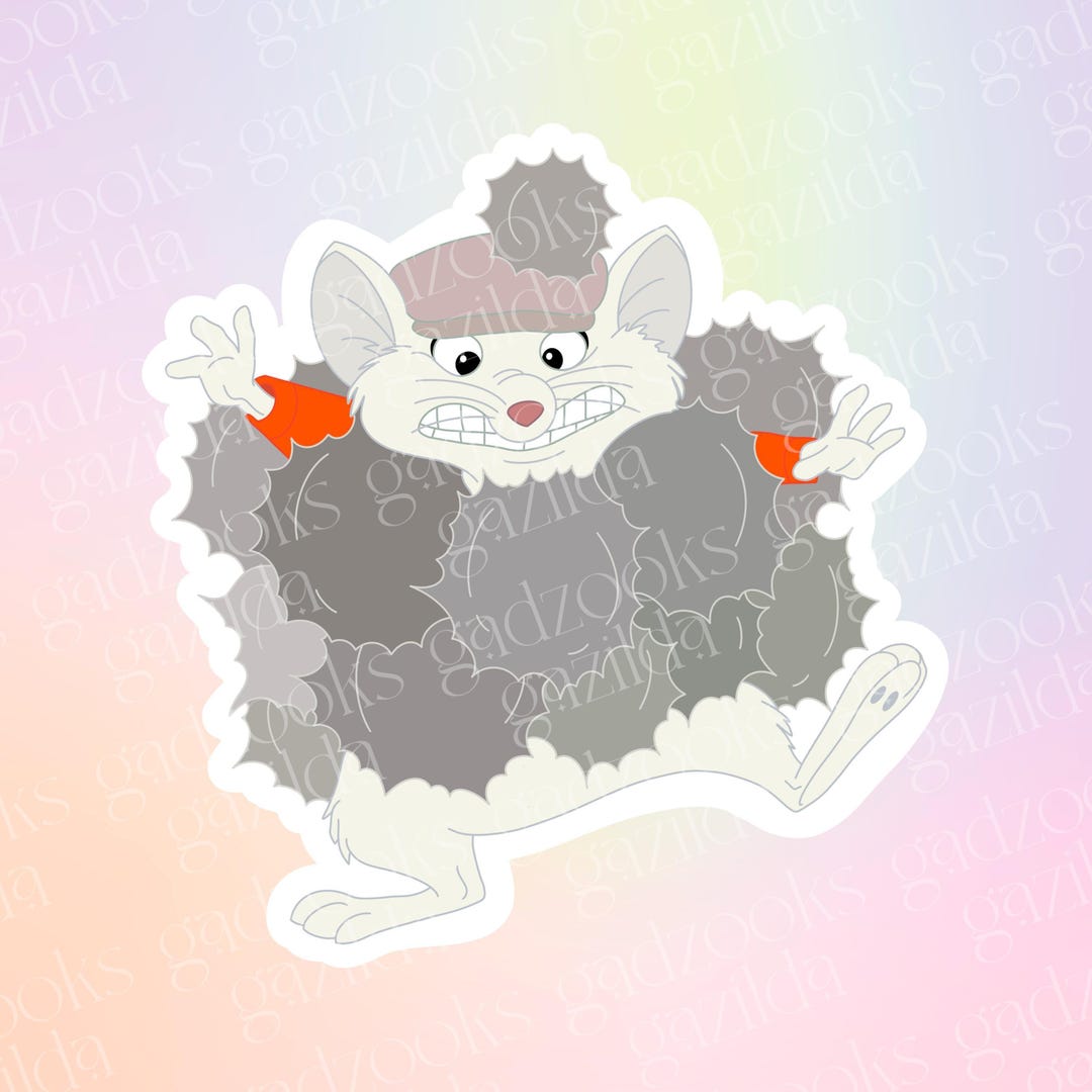 Rescuers Down Under Sticker, Mr. Bernard Stickers, Hand-drawn ...