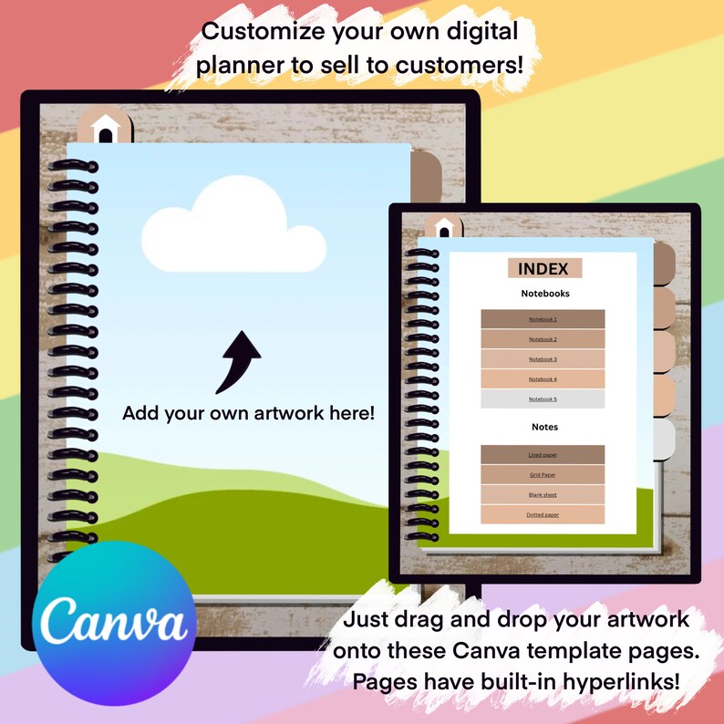 Create Your Own 2025 Hyperlinked Planner in Canva | Fully Editable ...