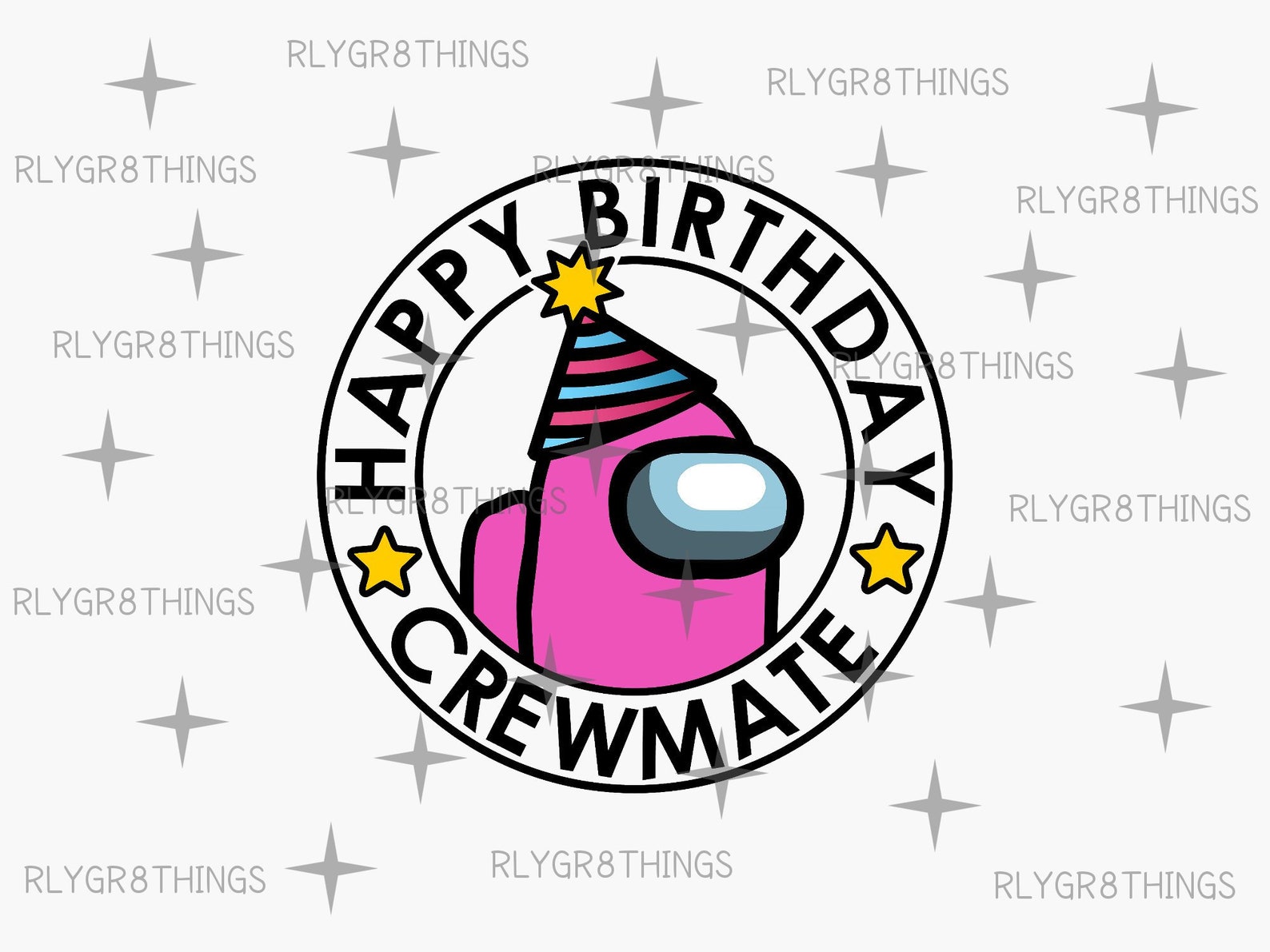 Happy Birthday Crewmate Among Us PNG Best Friend Gift Gift | Etsy