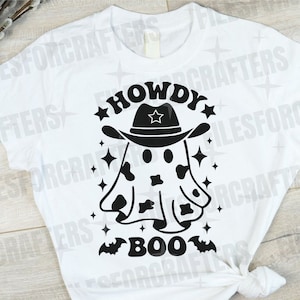 Howdy Boo Cowboy Ghost SVG PNG, Halloween SVG, Cute Spooky Season ...