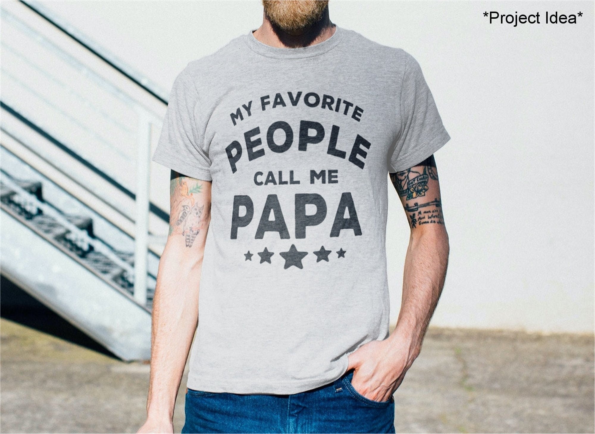 Funny Papa Shirt Svg Mug For Papa Svg My Favorite People | Etsy