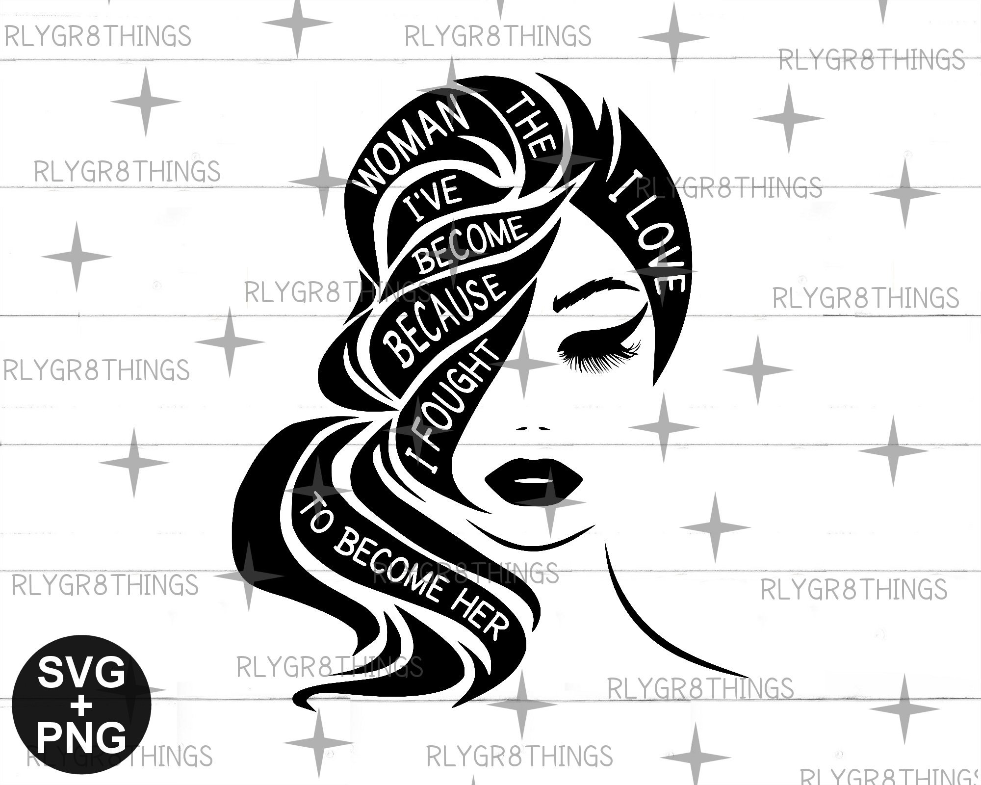 Strong Woman Inspirational Quote Svg Female Empowerment Svg Etsy