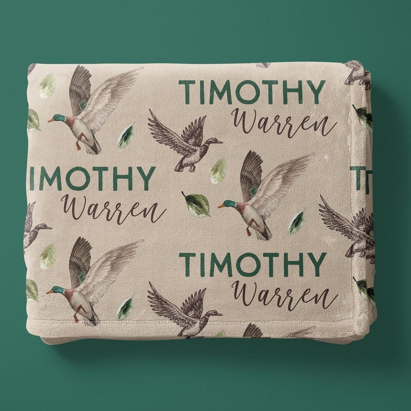 Mallard Baby Name Blanket - Etsy