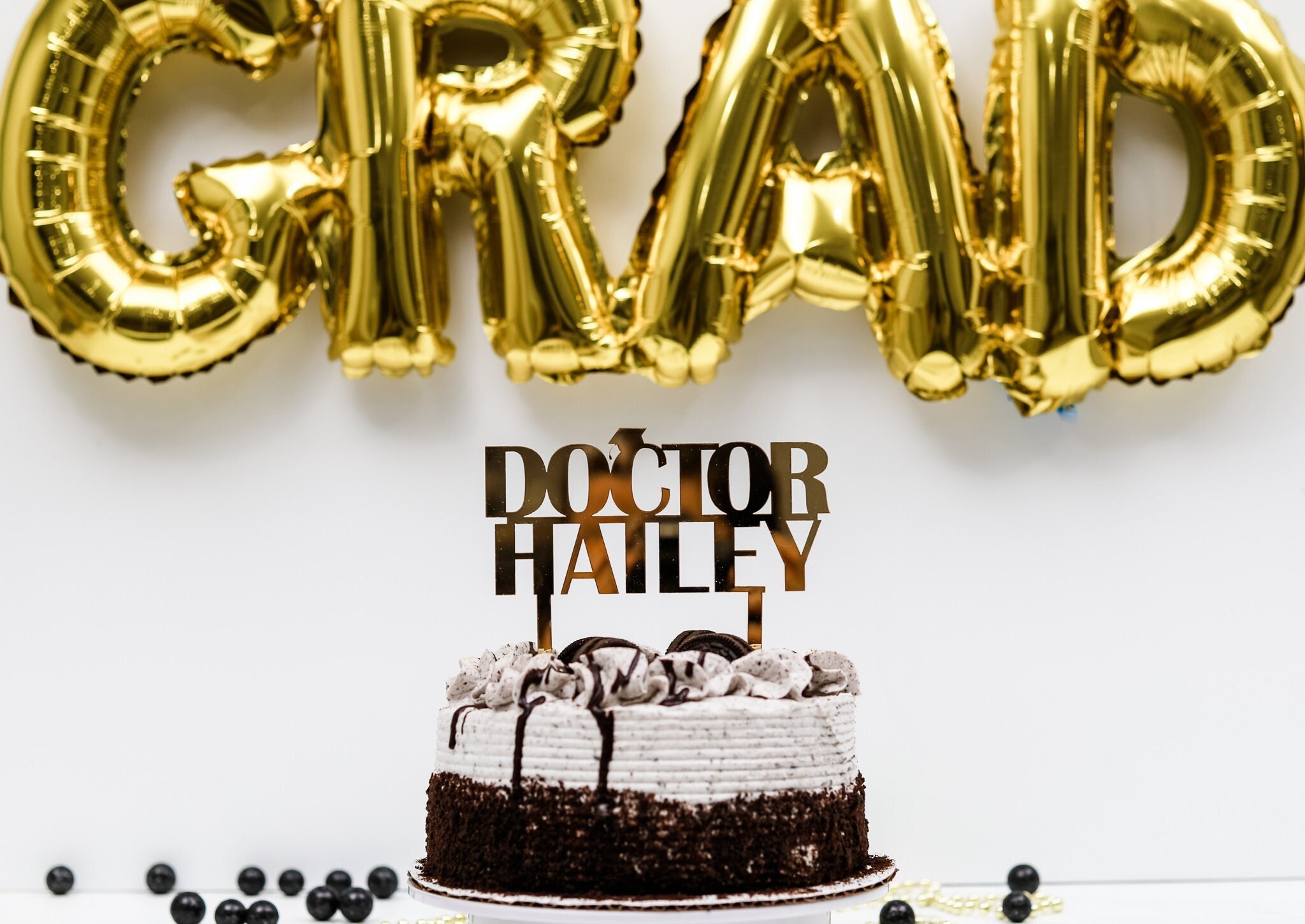 Custom Doctorate Graduation Cake Topper, Name Cake Topper, 2022 Grad ...