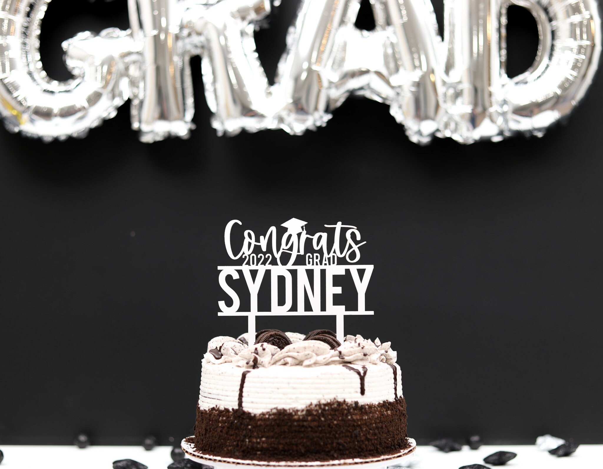 Custom Graduation Cake Topper Name Cake Topper 2022 Grad | Etsy